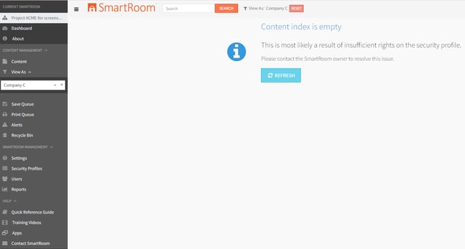 SmartRoom Feature - Content Staging